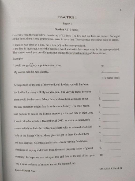 Upper Secondary English Language Complete Exam Practice Papers Express ...
