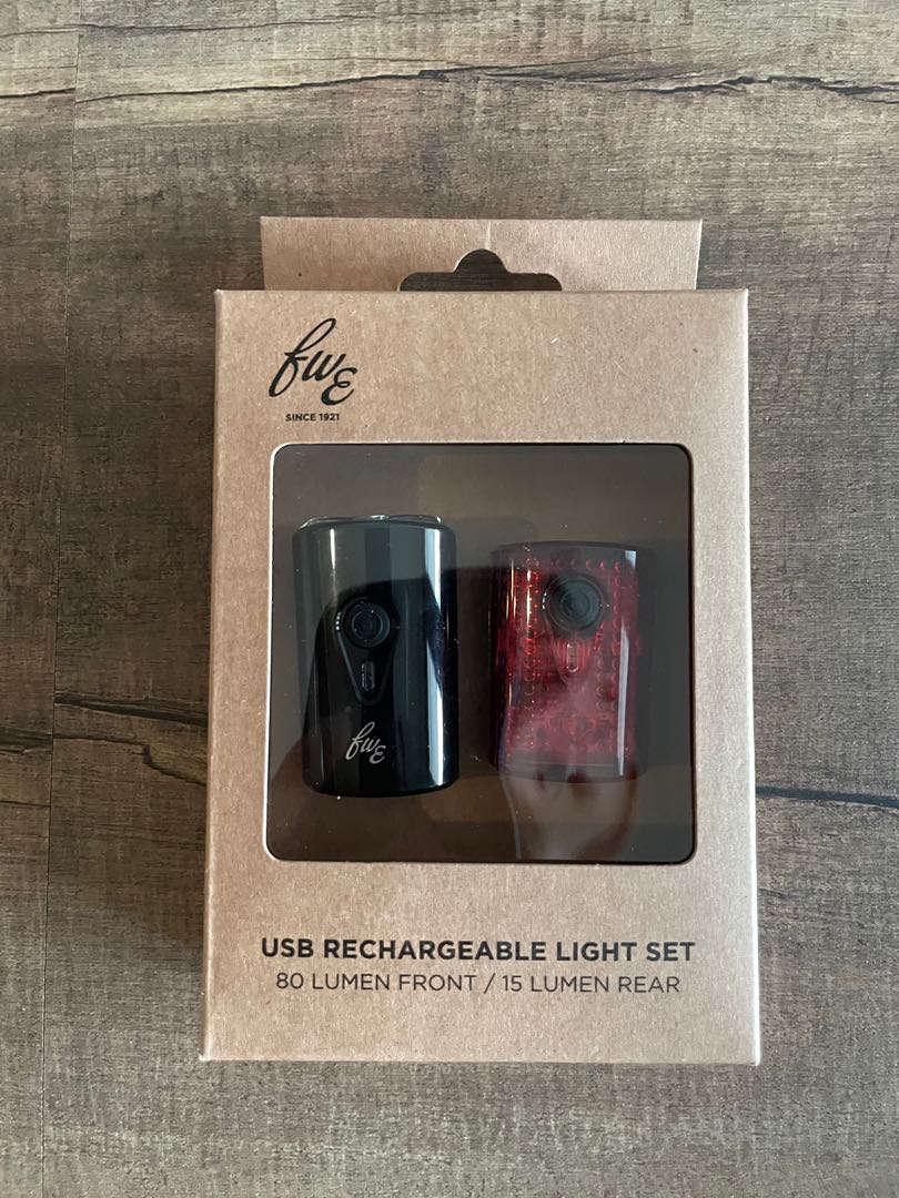 USB rechargeable lights set, Sports Equipment, Bicycles & Parts, Parts ...