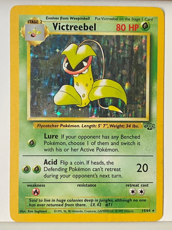 Victreebel Jungle Set 1999 Holo (LP-) - Pokemon card, Hobbies & Toys ...