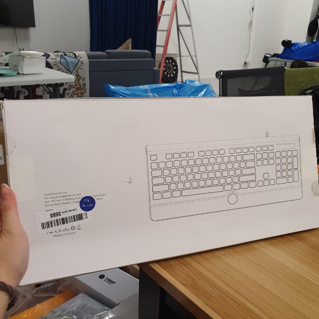 Wired Backlight Keyboard, Jelly Comb USB Wired Rainbow Illuminated ...