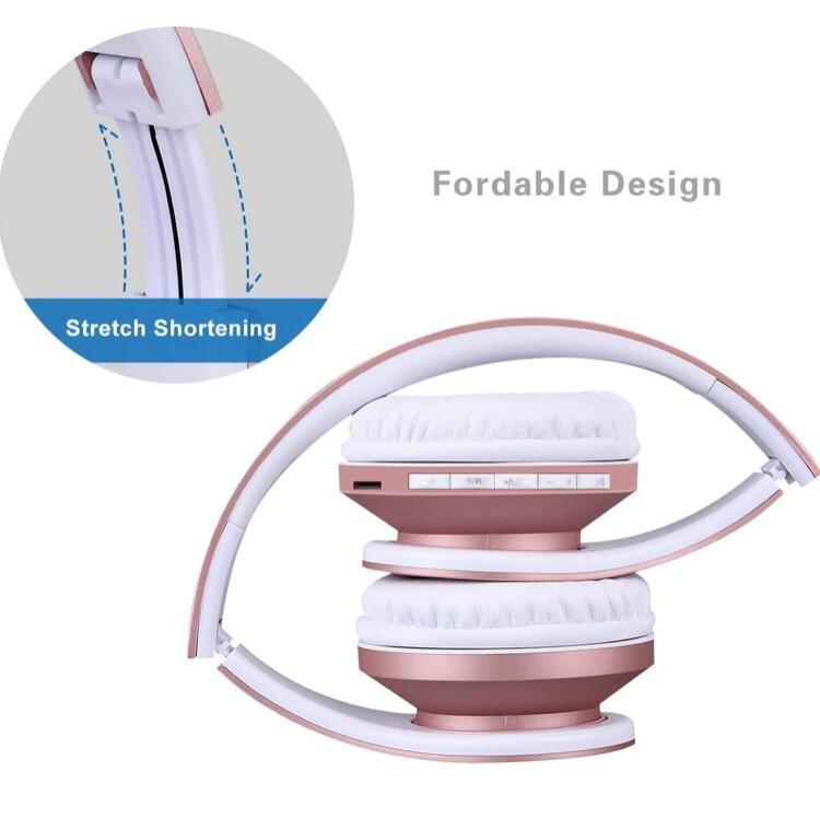 WorWoder Wireless Over Ear Bluetooth Headphones with Built-in Mic ...