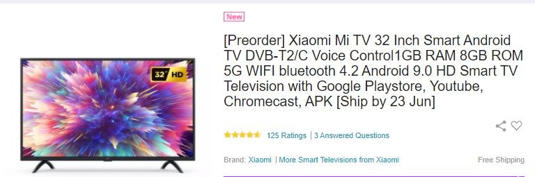 Xiaomi Mi TV 32 Inch - Bought in May 2021, TV & Home Appliances, TV ...