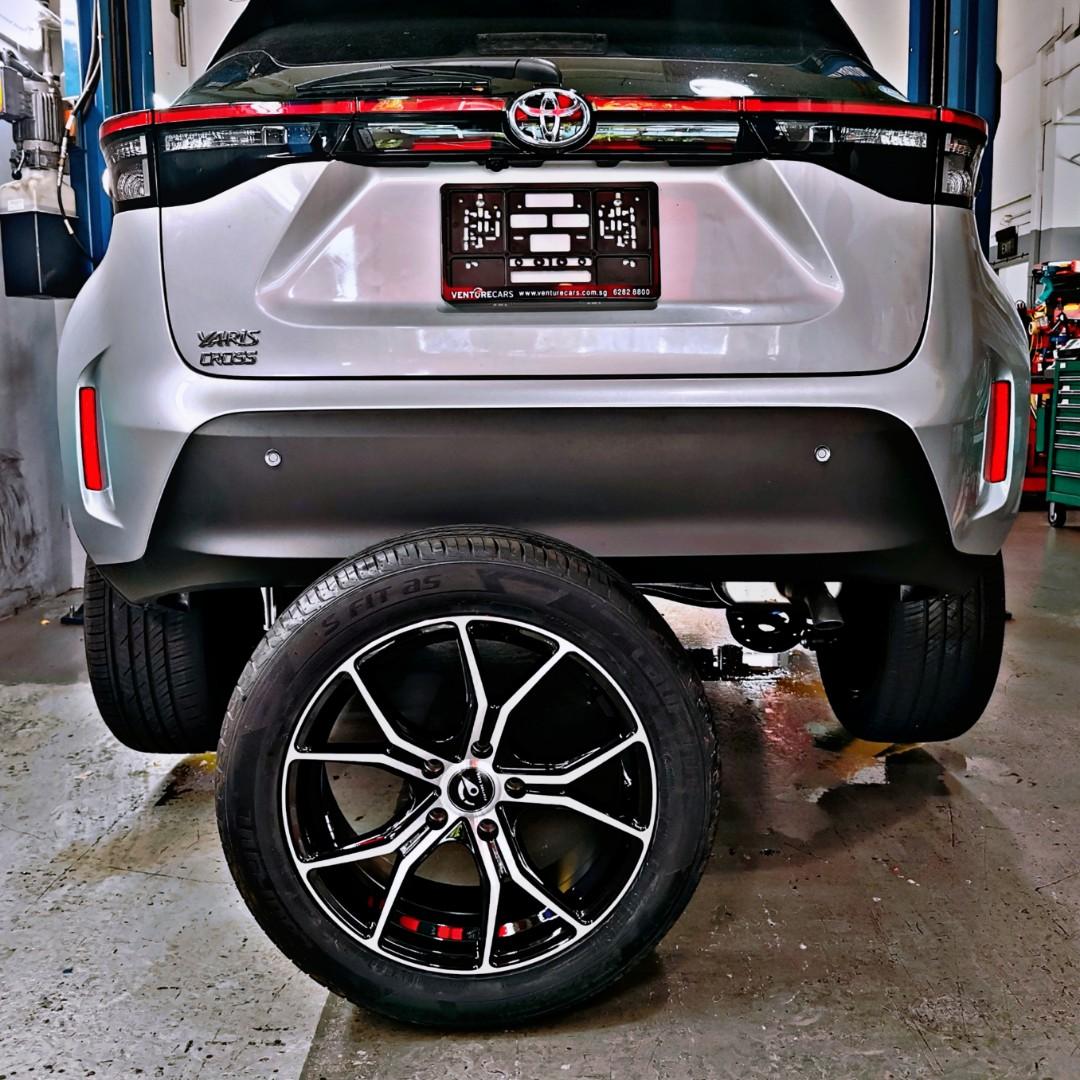 17" SPORTS RIMS YARIS CROSS , Car Accessories, Tyres & Rims on Carousell