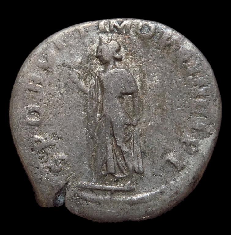 Ancient Roman Coin . TRAJAN . AD 98-117 . AR Denarius . Spes, Goddess ...