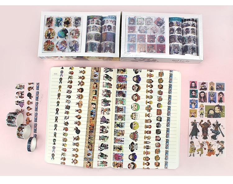 Anime paper tapes gift set boxes Genshin Impact merch , My Hero ...