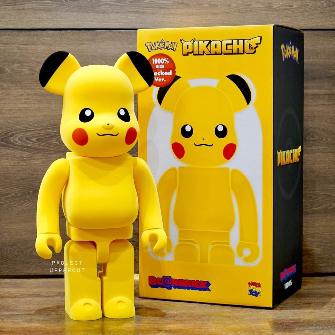 Bearbrick Be@rbrick Pikachu Flocky Version 1000%, Hobbies & Toys, Toys ...