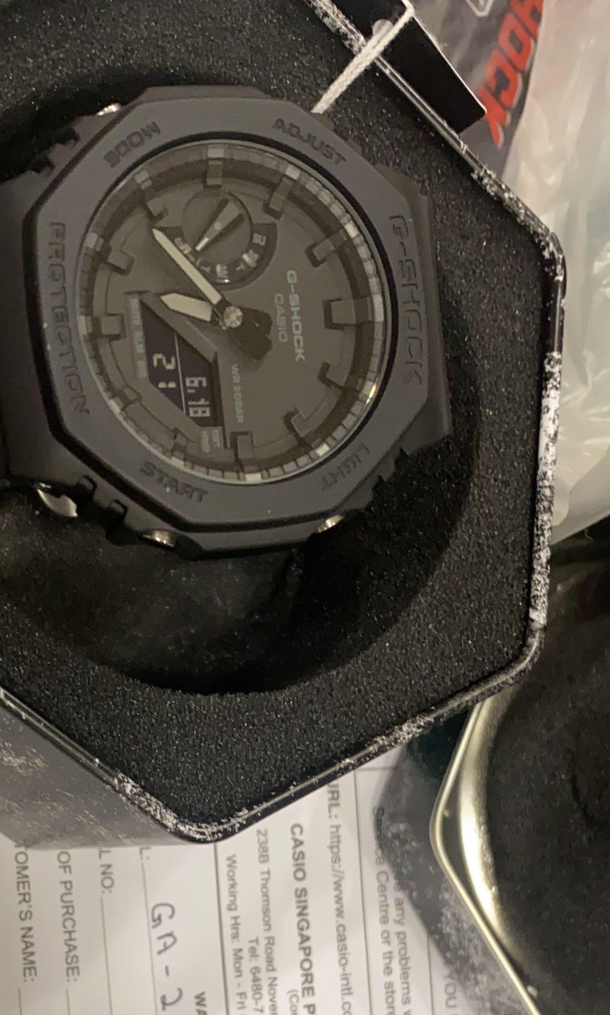 BNIB CASIO Gshock GA-2100-1A1DR ga 2100 ga2100 Singapore Casio warranty ...