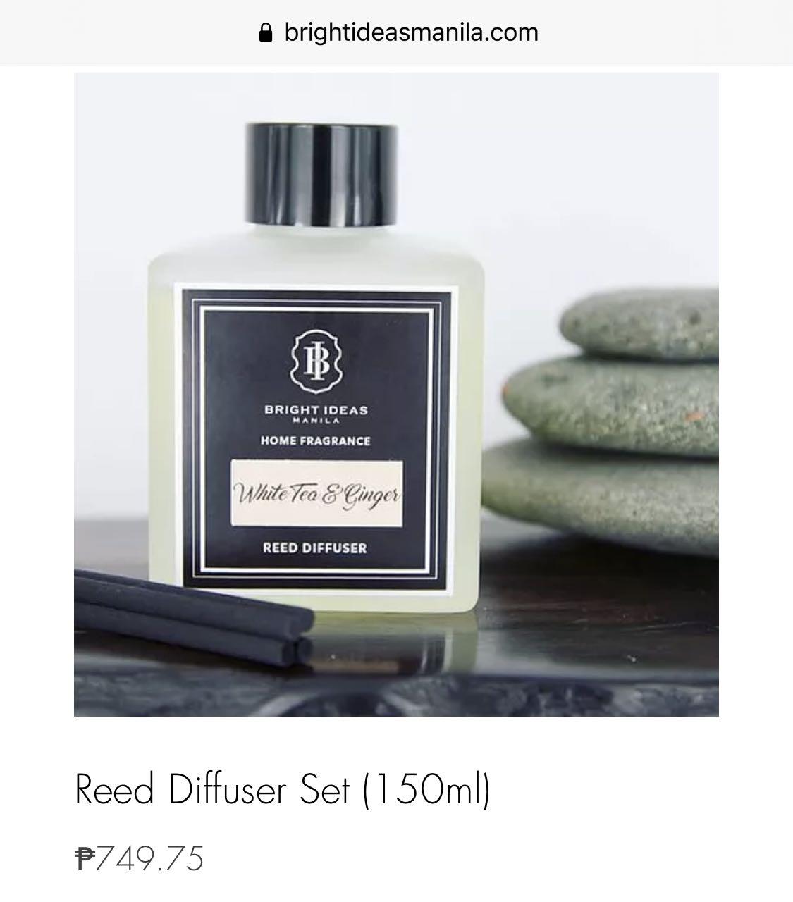 Bright Ideas Manila White Tea & Ginger, Furniture & Home Living, Home Fragrance on Carousell