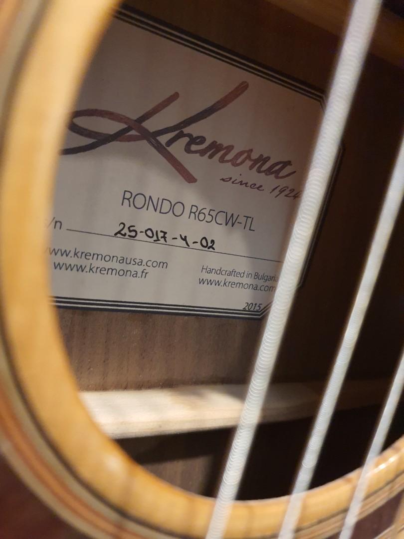 Classical Guitar Kremona Thinline Rondo R65CW-TL Cutaway, Hobbies ...
