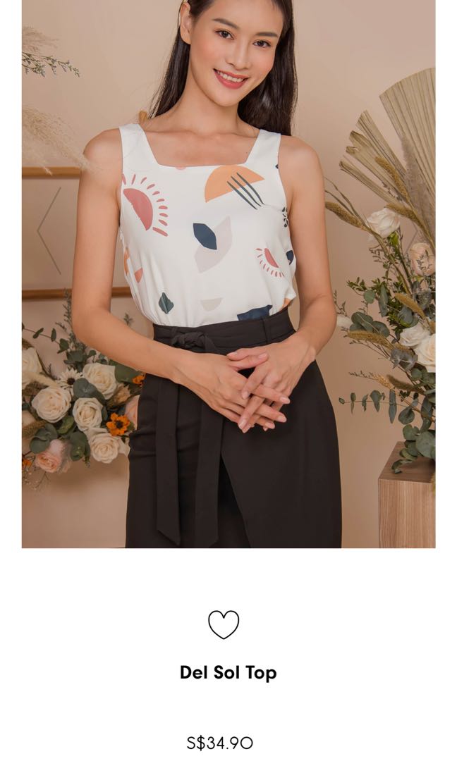 Del Sol Top, Women's Fashion, Tops, Sleeveless on Carousell