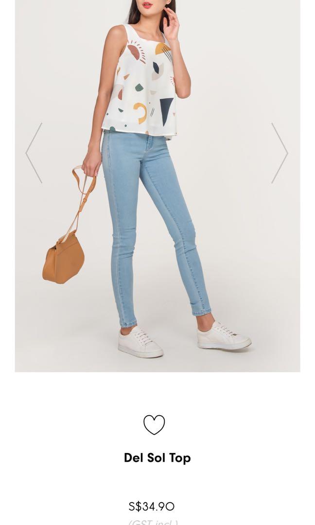 Del Sol Top, Women's Fashion, Tops, Sleeveless on Carousell