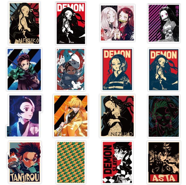 Demon Slayer: Kimetsu no Yaiba Graffiti Waterproof Stickers Set 100 Pcs ...