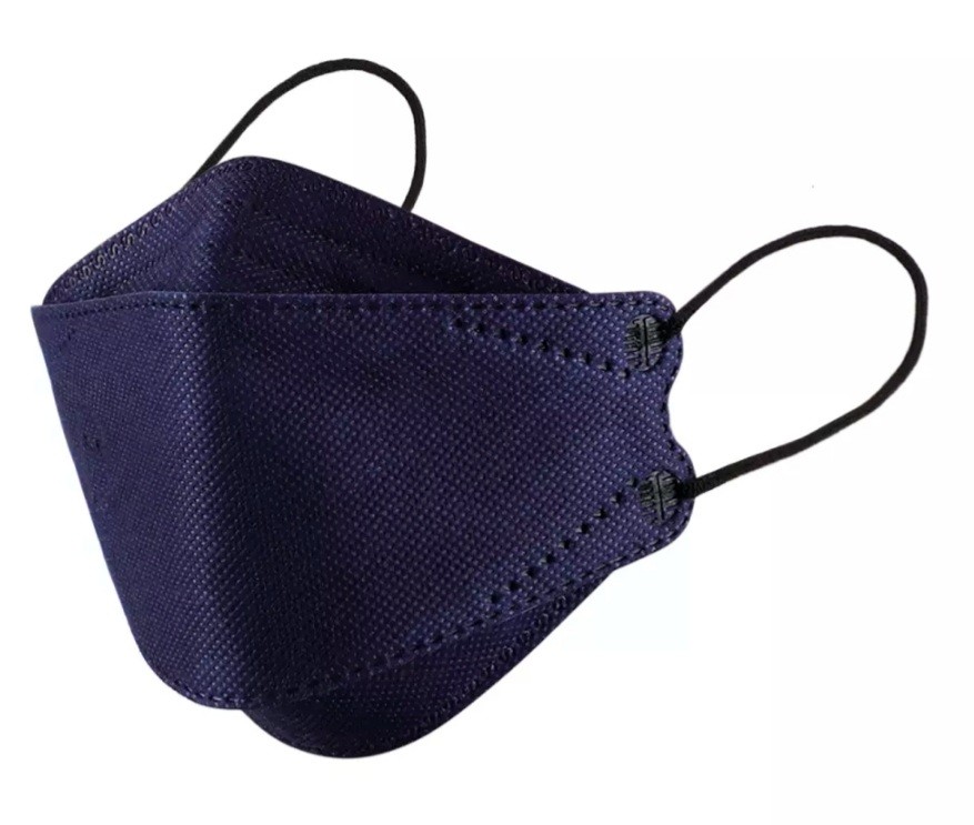 Denim/Navy KF 94 Mask (10 Masks/Pack), Health & Nutrition, Face Masks ...