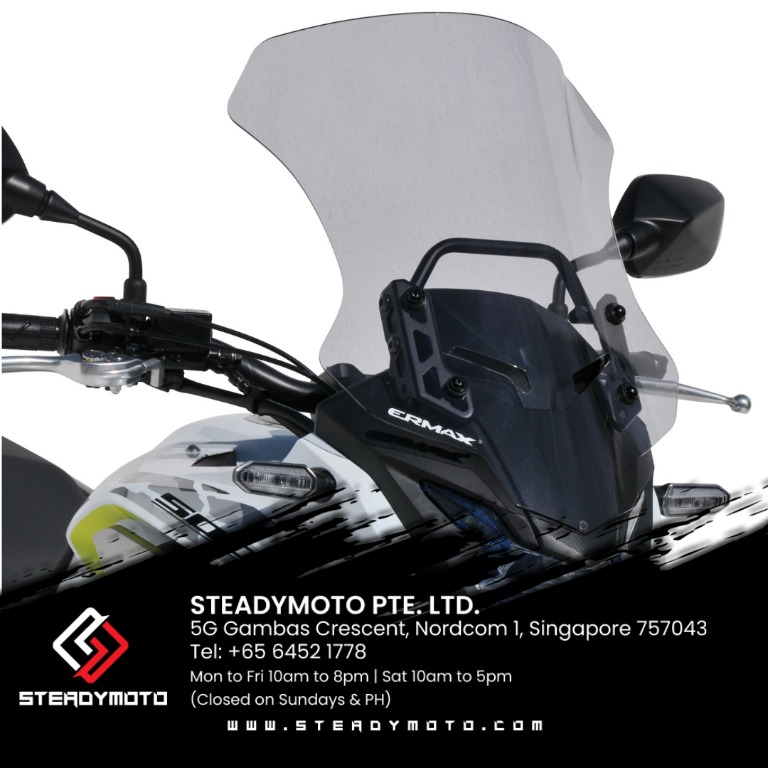 ERMAX | HONDA CB 400 X Touring Windscreen, Motorcycles, Motorcycle ...