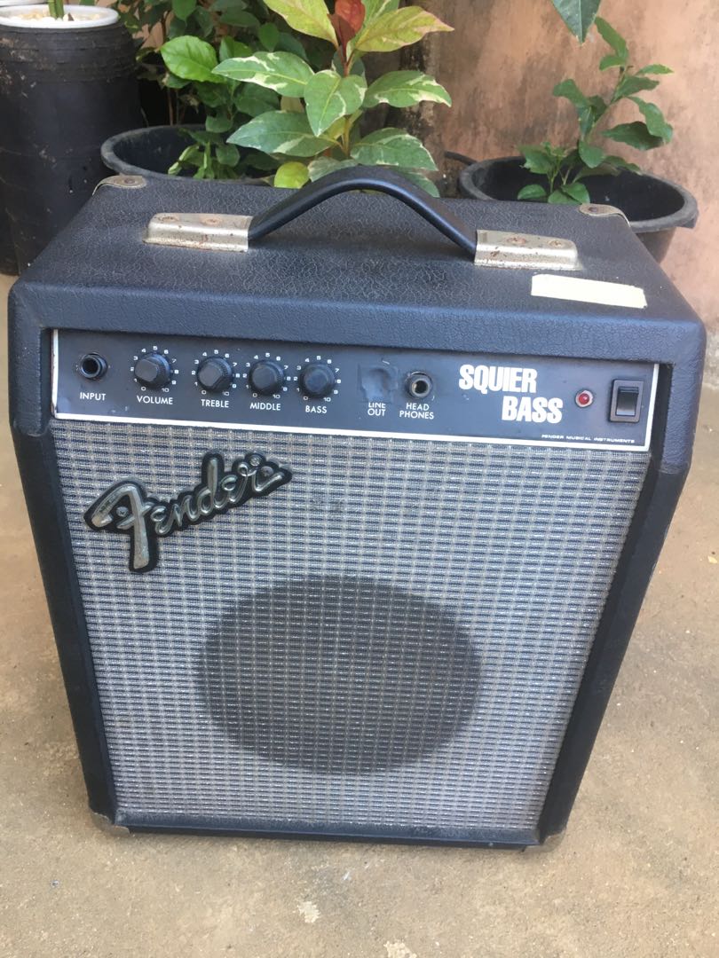 Fender Squire Bass Amps 27 Watts already Converted to 220 Volts plug ...