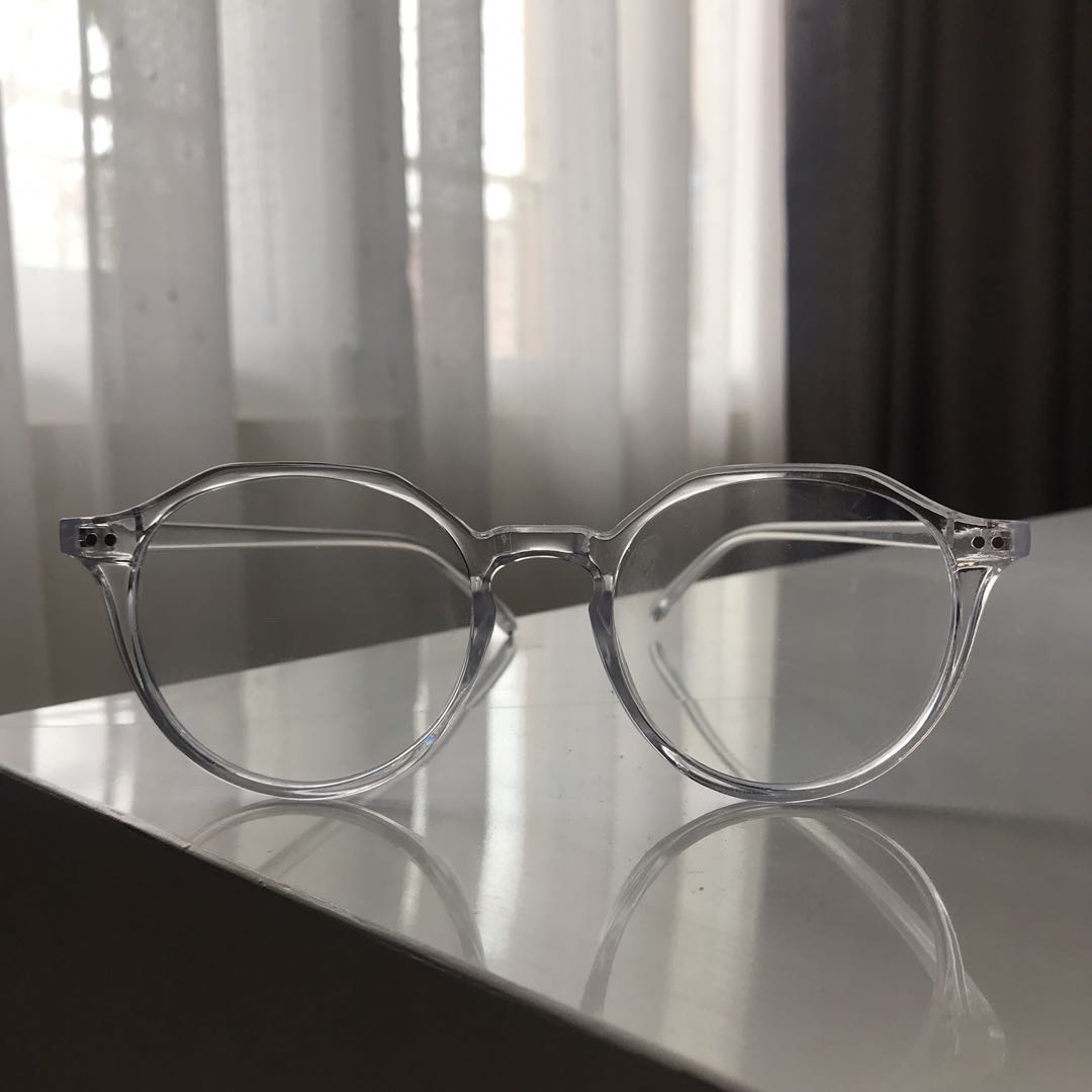 Frame Kacamata Bening Transparan Fesyen Wanita Aksesoris Di Carousell