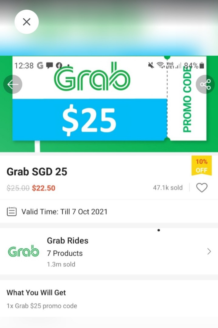 Grab ride voucher, Tickets & Vouchers, Vouchers on Carousell