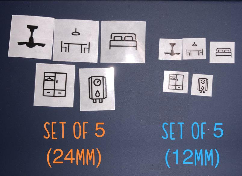 Home switch sticker label BTO EC Condo, Furniture & Home Living, Home ...