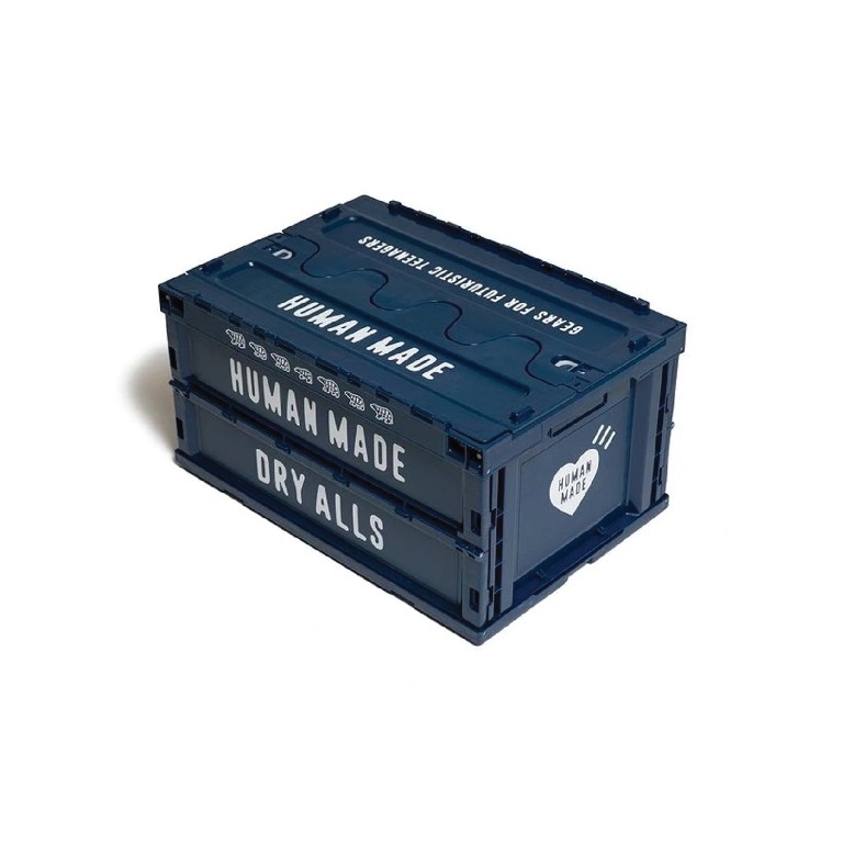 Human Made 74L Crate Container Navy Blue, Furniture & Home Living, Home ...