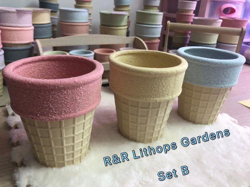 Ice cream flower pots (big), Furniture & Home Living, Gardening, Pots ...