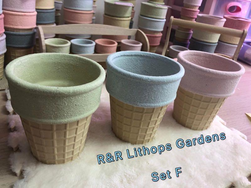 Ice cream flower pots (big), Furniture & Home Living, Gardening, Pots ...
