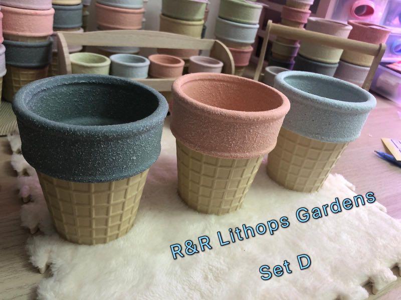 Ice cream flower pots (big), Furniture & Home Living, Gardening, Pots ...