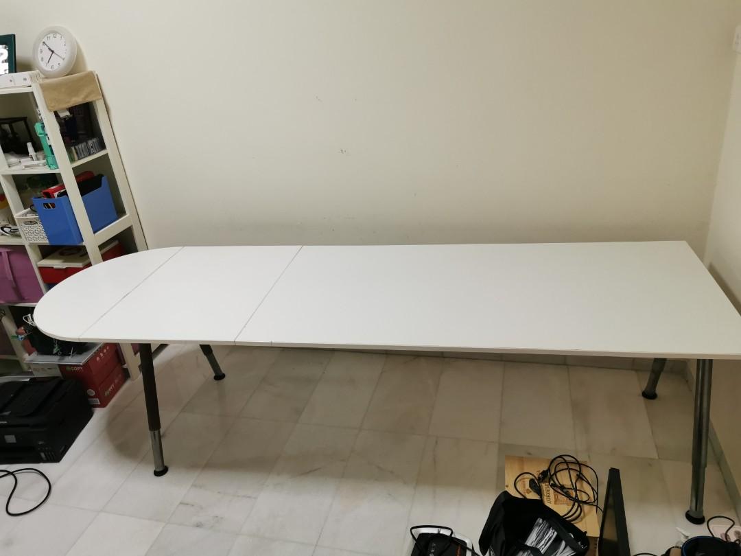 Ikea work statiom table, Furniture & Home Living, Furniture, Tables ...