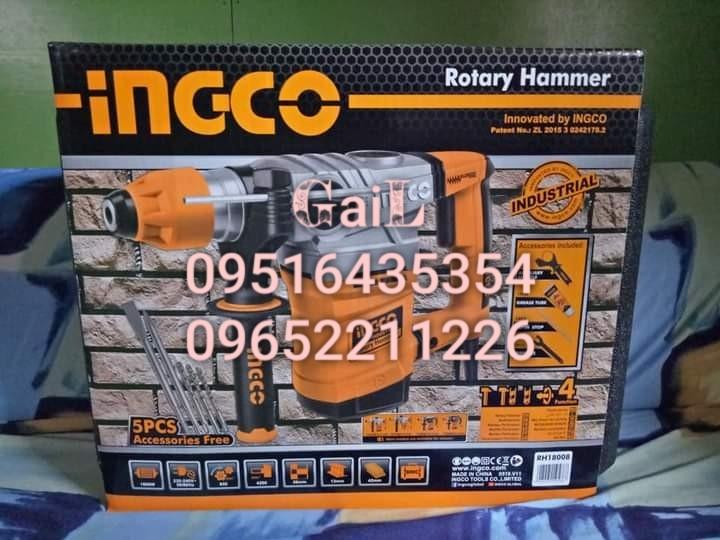 INGCO 1800W Industrial Rotary Hammer SDS Plus Chuck - RH18008 ...