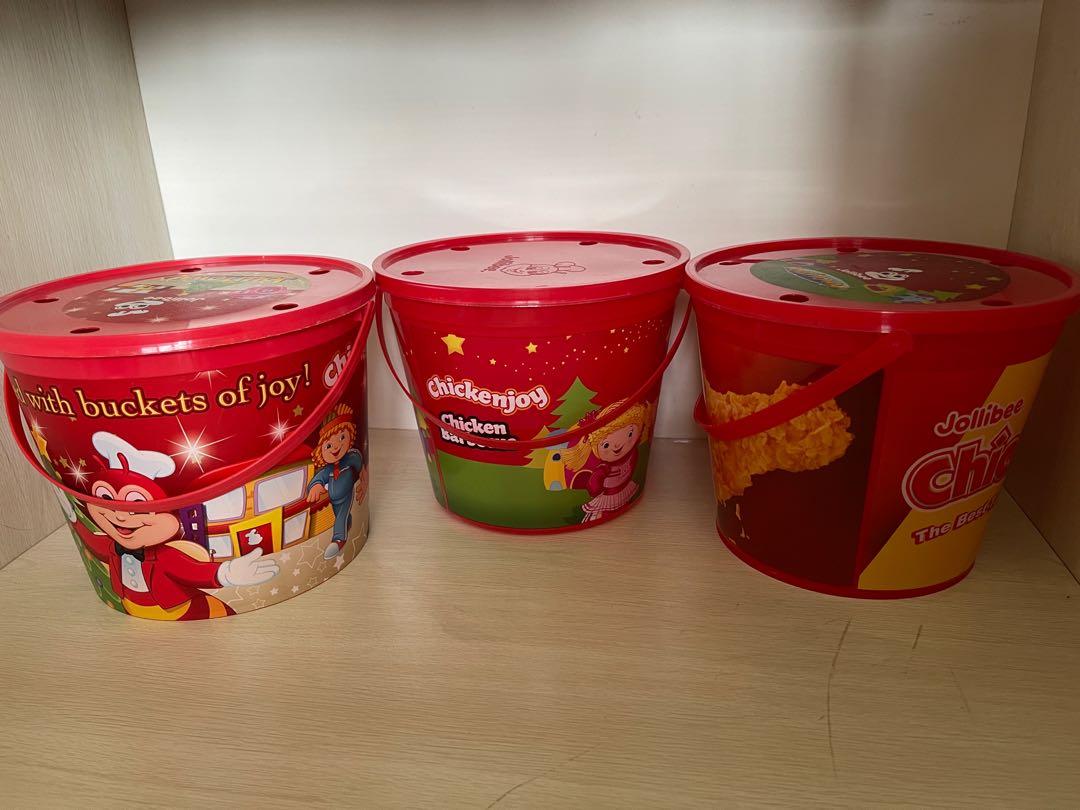 Jollibee bucket collectibles, Furniture & Home Living, Home Improvement ...