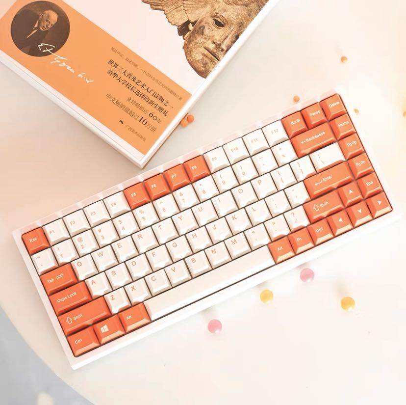 Keycool KC84 75% Hot Swappable RGB Wired Type-C Mechanical Keyboard 84 ...