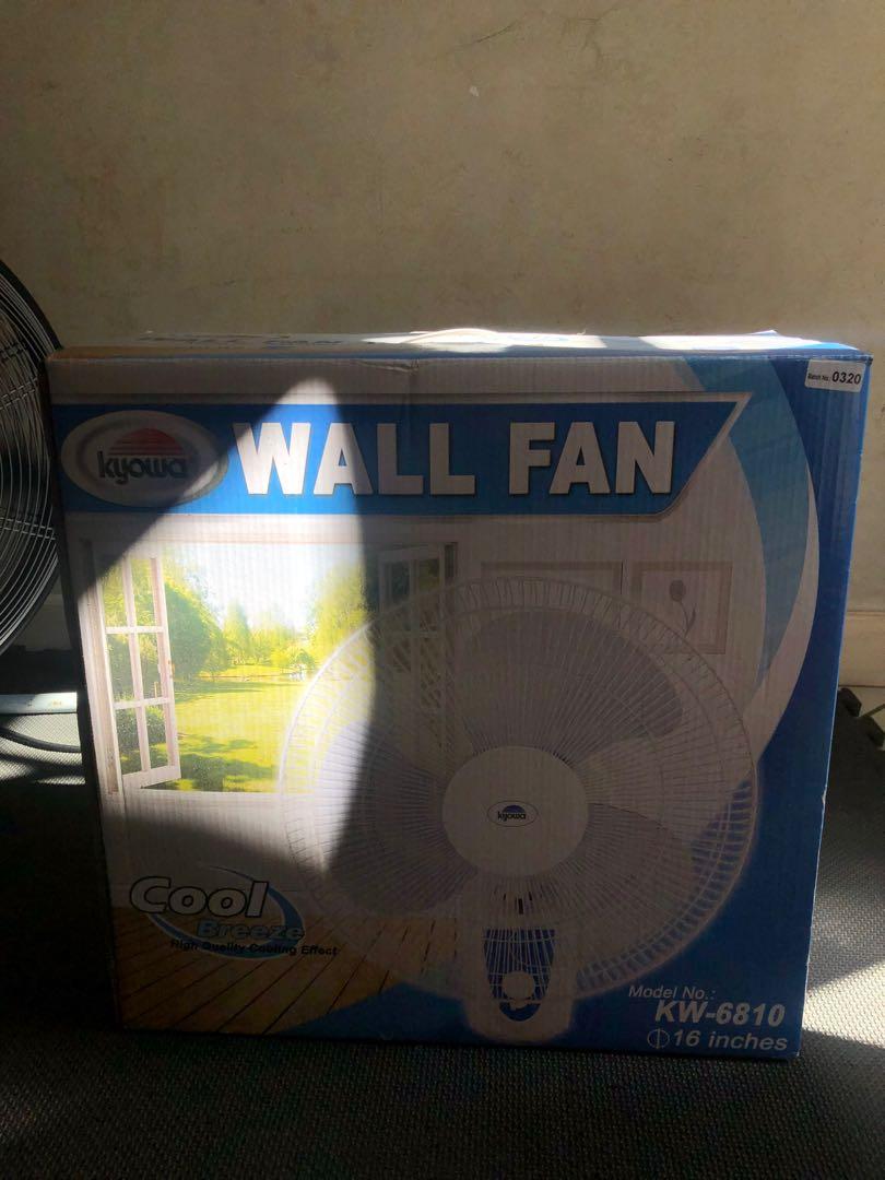 KYOWA Wall Fan 16", Furniture & Home Living, Lighting & Fans, Fans on ...