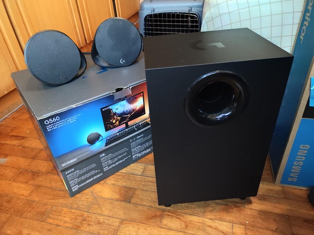 LOGITECH G560 LIGHTSYNC RGB GAMING SPEAKERS 240 WATTS PEAK