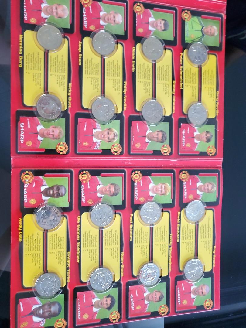 Manchester united medallion collection treble coins, Hobbies & Toys ...