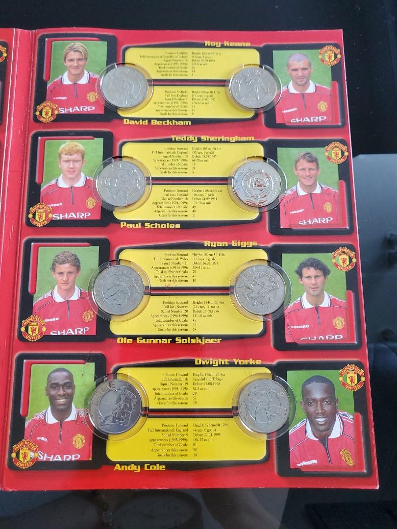 Manchester united medallion collection treble coins, Hobbies & Toys ...