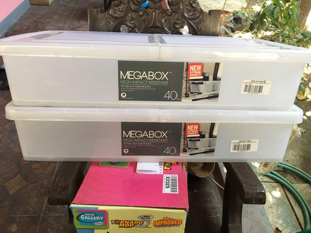 Megabox underbed storage 40 Liters, Furniture & Home Living, Home ...