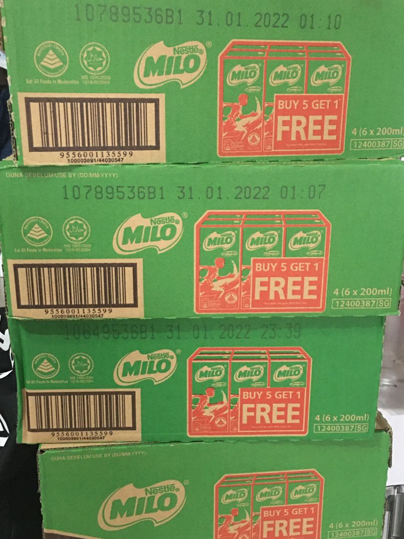 Milo drinks 6 carton, Food & Drinks, Beverages on Carousell