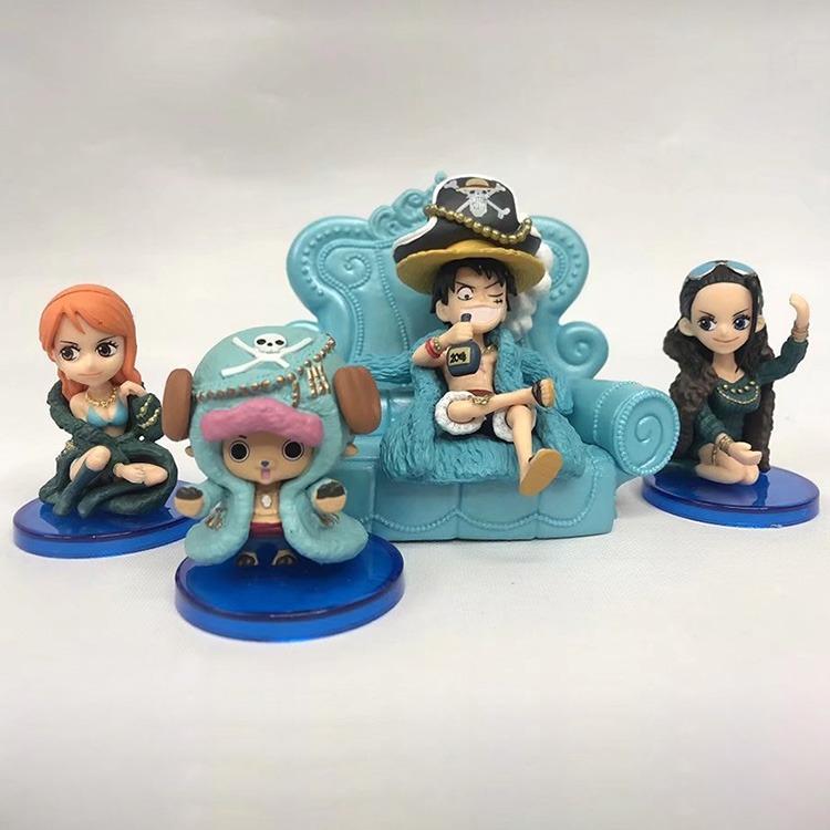 One Piece Luffy Zoro Nami Usop Chopper Hancock Boa Sanji Brooke Chibi ...