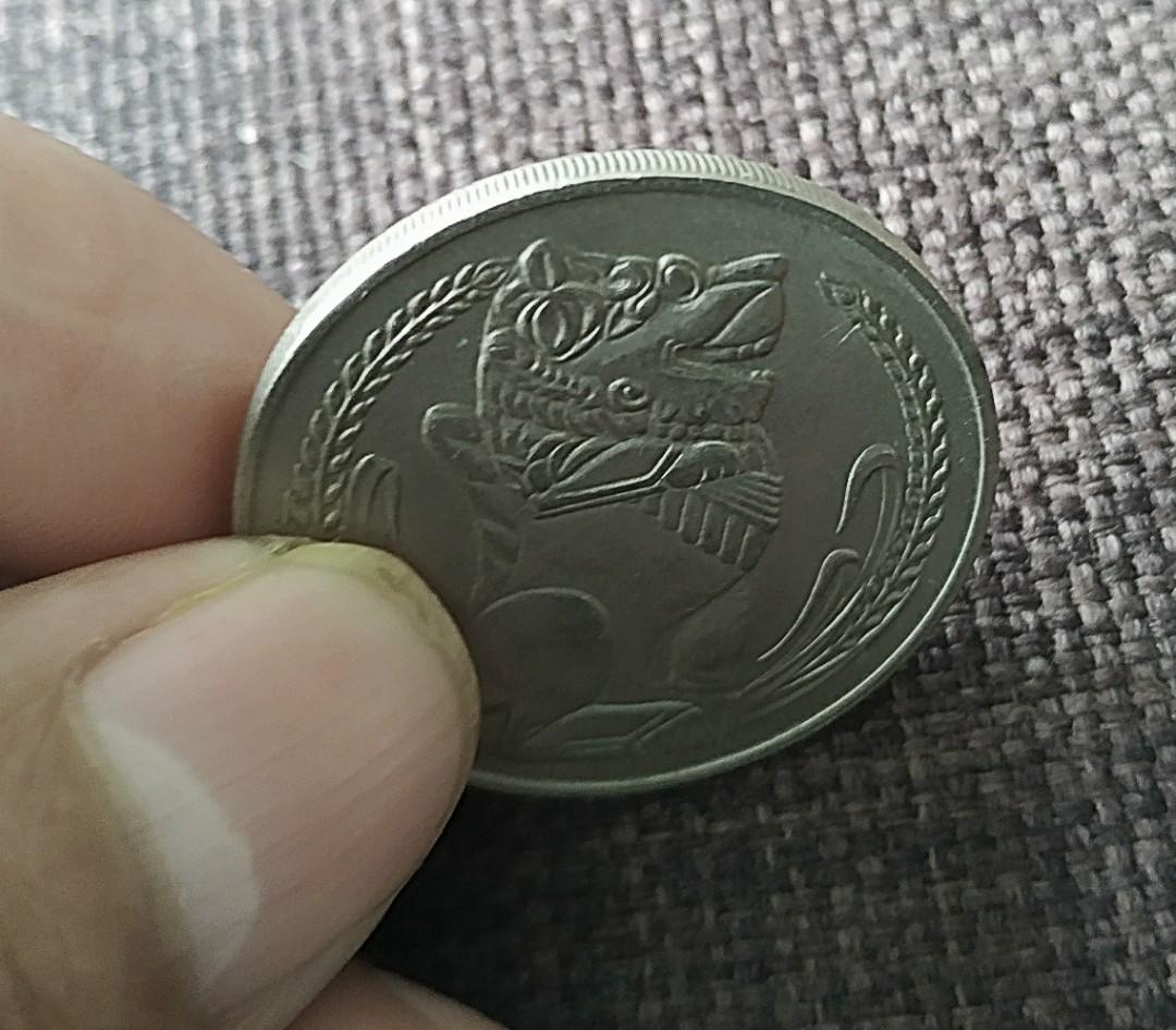 Original Old Singapore SGD 1 Dollar Coins Year 1968, Hobbies & Toys ...
