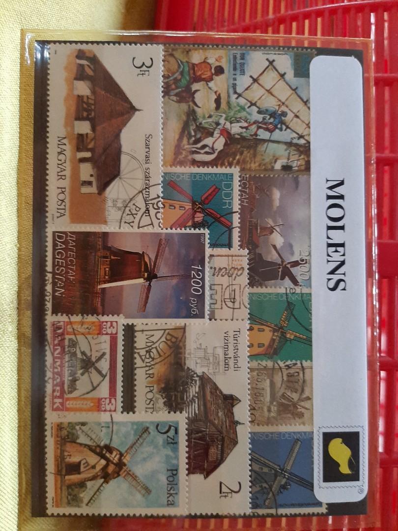 Perangko stamp jadul molens, Antik, Filateli di Carousell