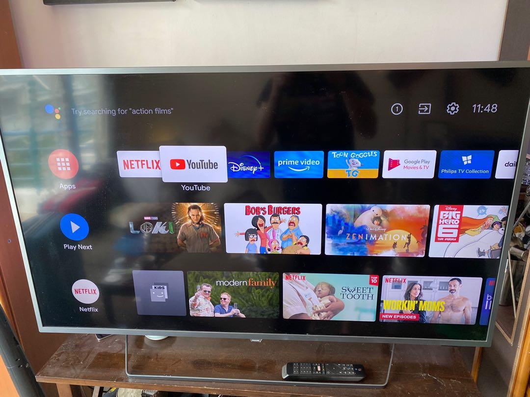 Phillips 55 inch Android Smart TV, TV & Home Appliances, TV ...
