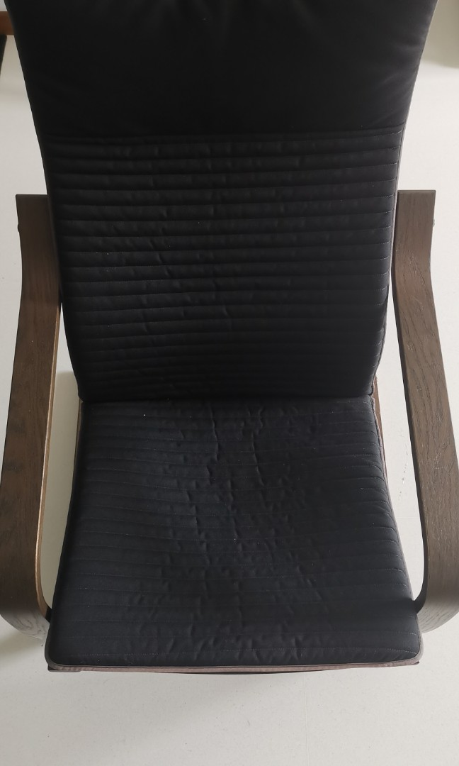 POANG Chair + foot stool (fitted with brand new cushion set worth sgd ...