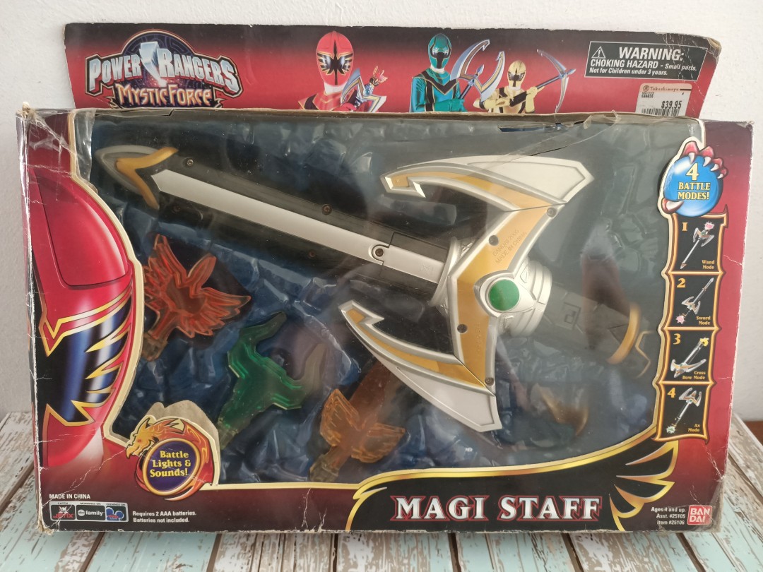 Power Rangers Magi Staff, Hobbies & Toys, Toys & Games on Carousell