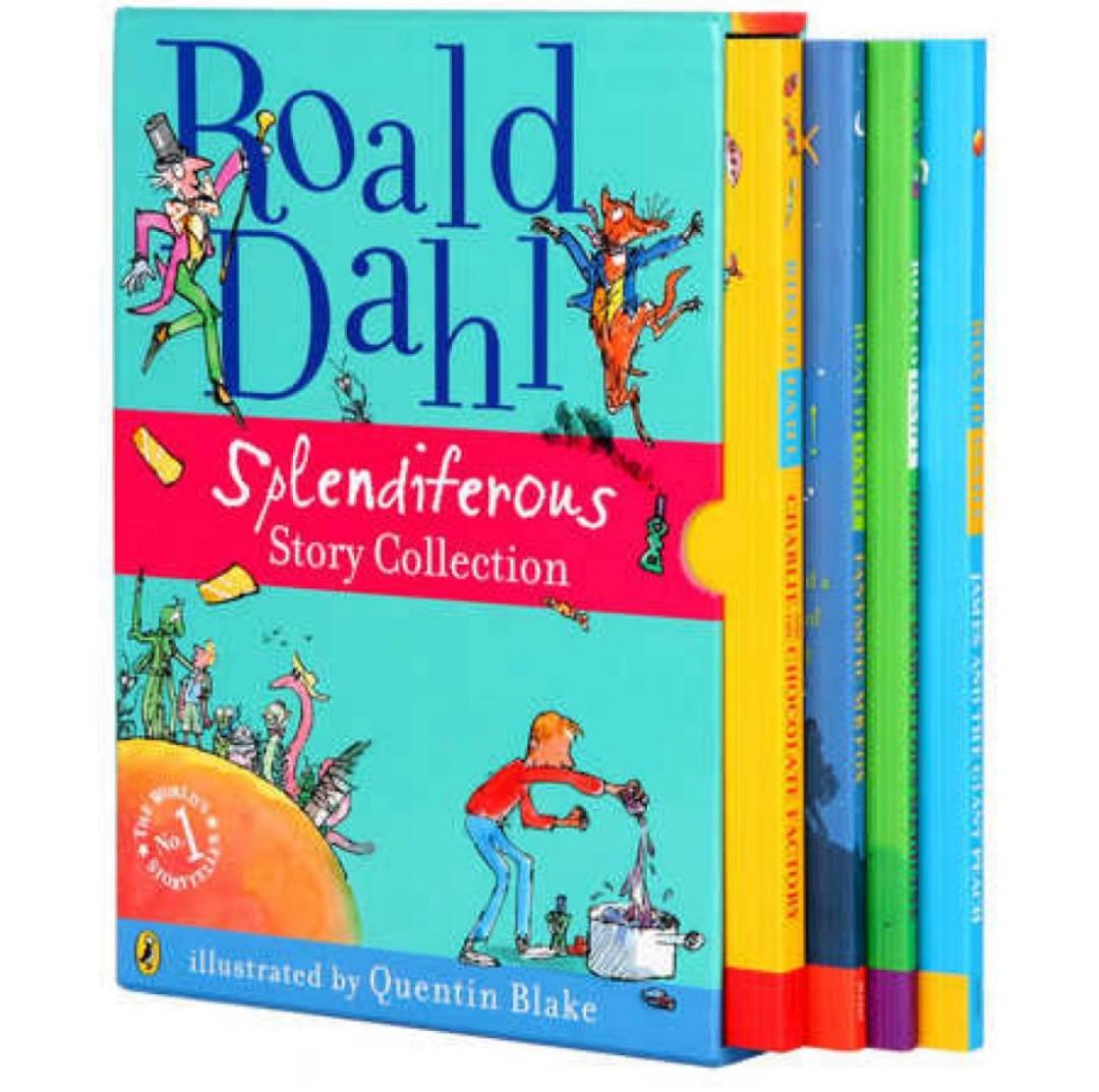 Roald Dahl A4 size Splendiferous story collection (4 books with full colour ), Hobbies & Toys ...