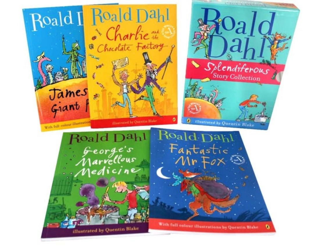 Roald Dahl A4 size Splendiferous story collection (4 books with full colour ), Hobbies & Toys ...