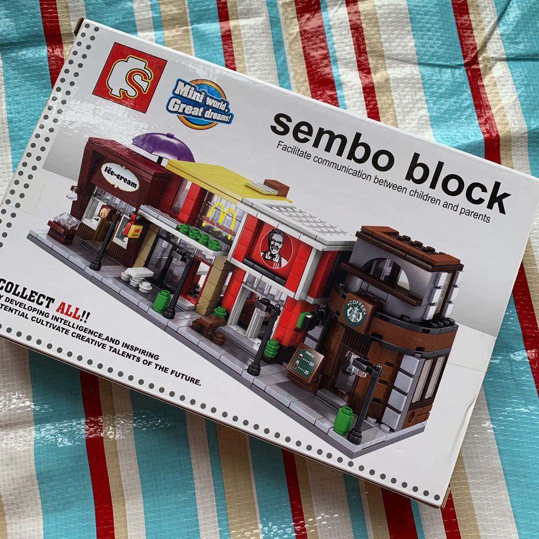 sembo block lego - icecream, mcdonald, kfc, starbucks, Hobbies & Toys ...