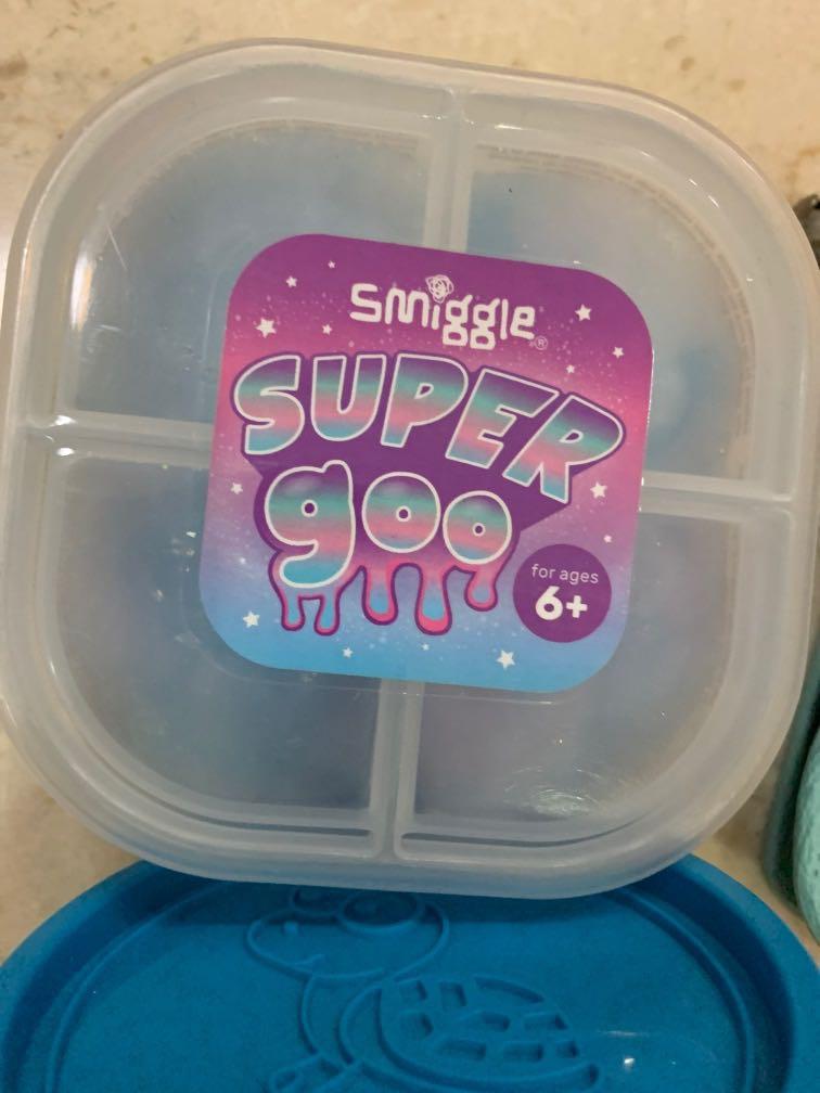 Smiggle super goo slime ; play dough; hello kitty wallet and cup ...