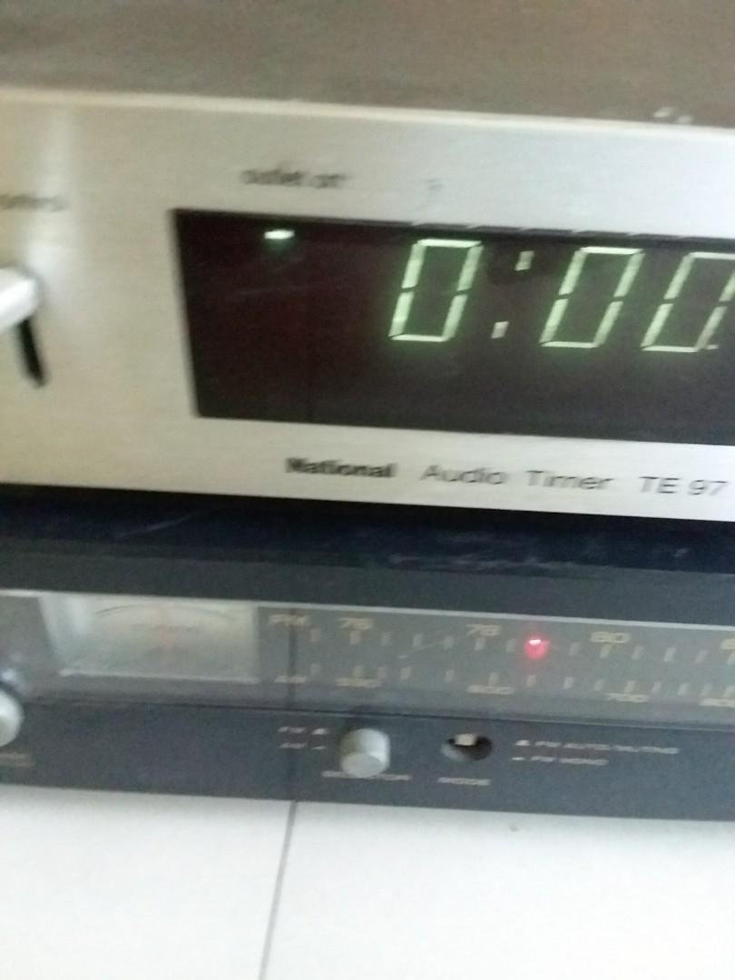 Technics FM/AM Stereo Tuner ST2300 & National Audio Timer TE97, Audio ...