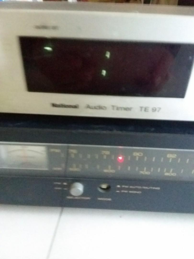 Technics FM/AM Stereo Tuner ST2300 & National Audio Timer TE97, Audio ...