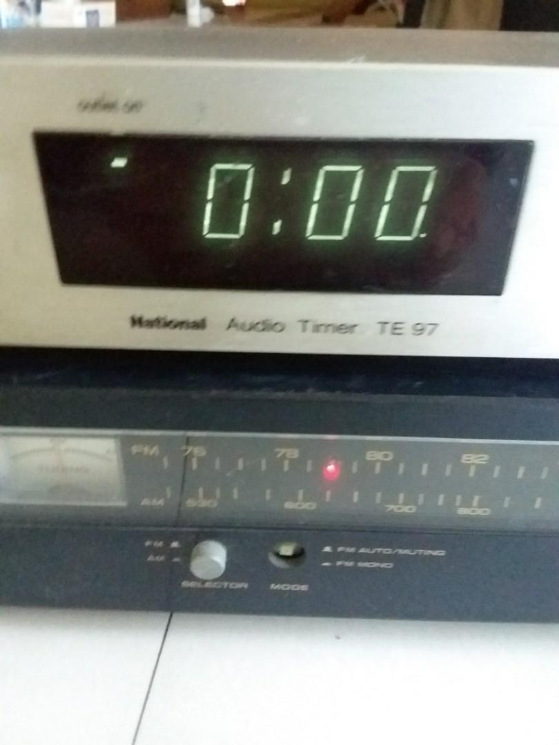Technics FM/AM Stereo Tuner ST2300 & National Audio Timer TE97, Audio ...