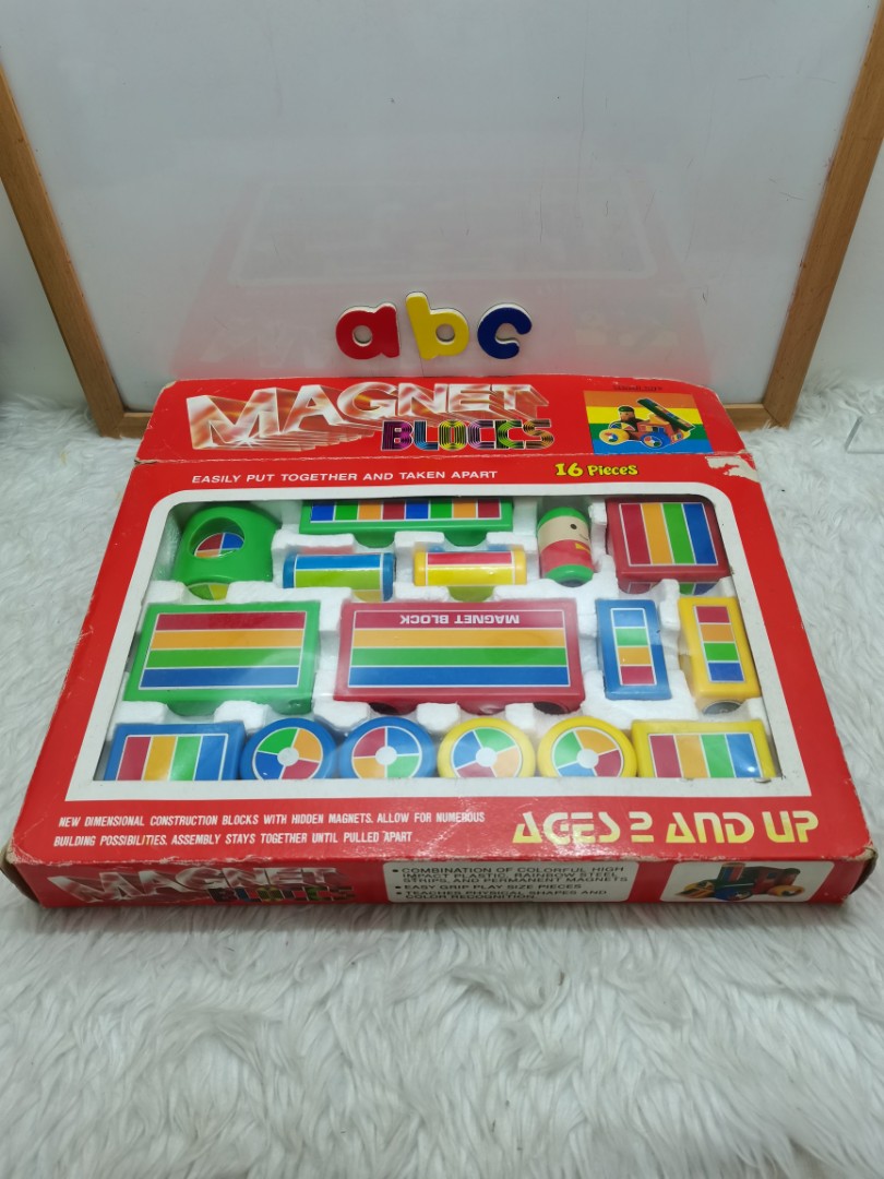 Vintage Magnet Blocks, Hobbies & Toys, Toys & Games on Carousell